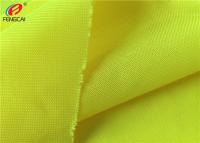 China 54D+75D Yellow Polyester Fluorescent Fabric 80GSM 155CM Width for Safety Vest for sale