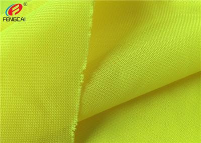Cina Tessuto giallo del materiale fluorescente del poliestere in vendita