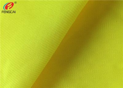Cina Tessuto giallo del materiale fluorescente del poliestere in vendita