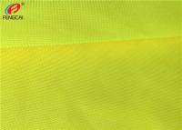 China 54D+75D Yellow Polyester Fluorescent Fabric 80GSM 155CM Width for Safety Vest for sale