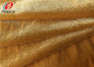 China Tela del terciopelo de Spandex del poliéster del estiramiento de la manera de Diamond Shiny 4 para el vestido en venta