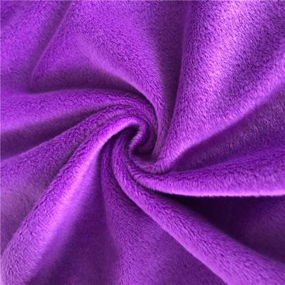 China 220gsm Super Soft Velboa Fabric with 0.5-4mm Pile Height and 100% Polyester Minky Plush Fabric for sale