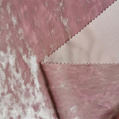 China 220 GSM Korean Velvet Fabric with 160 CM Width and Adjustable Weight for Dress and Sofa for sale