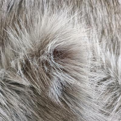 China Dull Yarn 20mm Long Pile Plush Fabric for sale