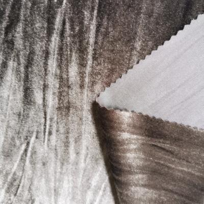 China Super Soft Velvet Polyester Spandex Velvet Fabric For Garment for sale