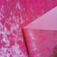China 1.5mm Super Soft Velvet Polyester Spandex Fabric 150cm Width for Garment Toy Blanket for sale