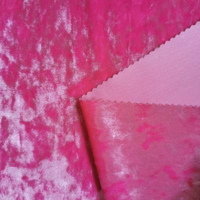 China 1.5mm Super Soft Velvet Polyester Spandex for sale