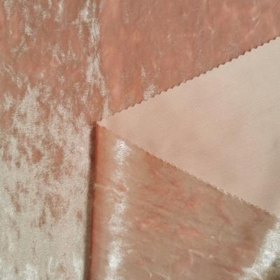 China Spandex Velvet Fabric 4-Way Stretch 95% Polyester 5% Spandex for sale