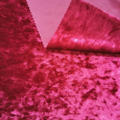 China KS Velevt Polyester Velvet Fabric For Garment for sale