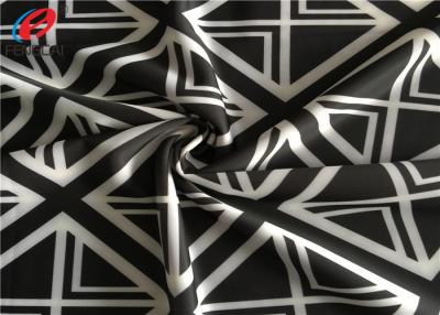 Printed Dry Fit UPF 50 Four Way Stretch Polyester Spandex Fabric For Bikini
