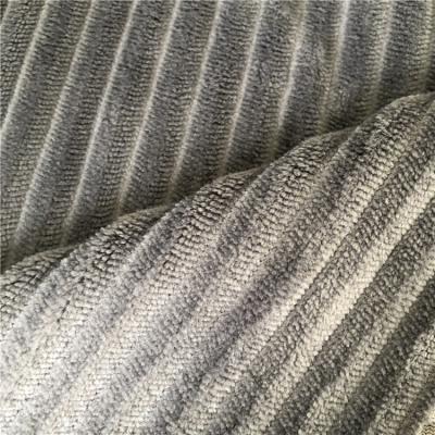 China 95% Polyester 5% Spandex AB Yarn Super Soft Stripe Fabric Velvet for sale