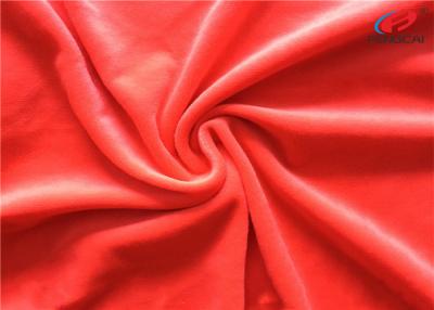 China Anti - Pilling-van de het Fluweelstof van Polyesterspandex Stof van Minky de Rek Gebreide voor Speelgoed Te koop