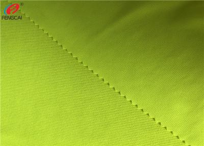 Cina Trama 100% del tessuto del materiale fluorescente del poliestere che tricotta il tessuto asciutto della camicia di polo di golf di misura in vendita