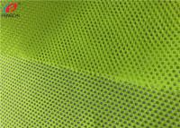 China Reflective Polyester Mesh Uniform Fabric 60 GSM Fluorescent Material for Safety Clothing 58-64 Inch Width for sale