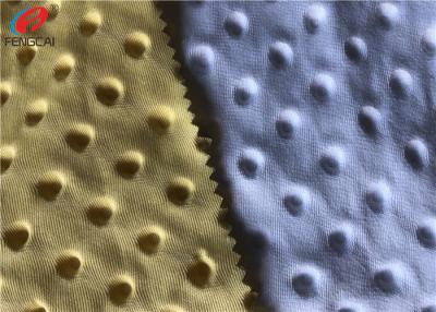 China Embossed Minky Dot Polyester Velboa Fabric For Baby , Customized Color for sale