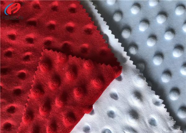 Oeko Tex 100% Polyester Super Soft Minky Dot Minky Plush Fabric