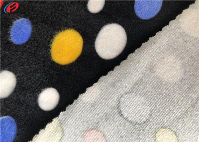China Tela impressa ponto de veludo do Spandex do poliéster, tela do luxuoso de Velboa do estiramento de 4 maneiras à venda
