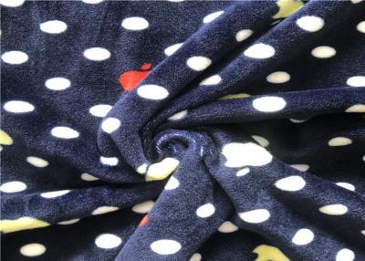 China Één Zijafwijking die van de het Fluweelstof van Drukspandex Polyester Super Zacht breit Te koop