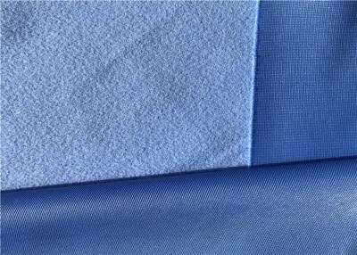 China Blue 220GSM Warp Poly Tricot Knit Fabric For School Garments for sale