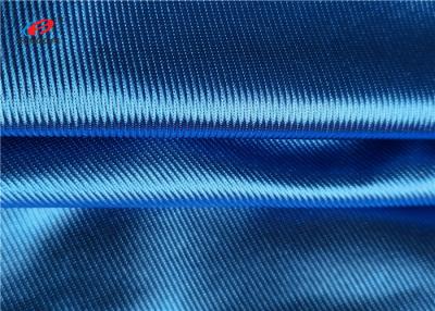 China Planície azul a tela de confecção de malhas tingida da urdidura brilhante brilha a tela para a roupa do basquetebol à venda