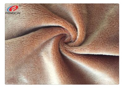 Tela de cuatro terminales del terciopelo de Spandex del estiramiento del cepillo para el vestido Toy Blanket