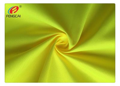China EN20471 heldere Gele Polyester Fluorescente Stof Weerspiegelend voor Eenvormige Politie Te koop