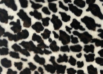 China Animal Printed Velboa Fabric Polyester Velvet Fabric 240gsm For Home Textiles for sale
