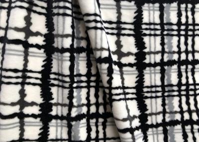 China Breit de polyester Gedrukte Rek Zachte Velboa-Stof voor Kledingstukken Te koop
