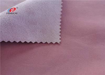 China Double Sided Brushed Knitted Plain Dyed Micro Suede Polyester Fabric for sale