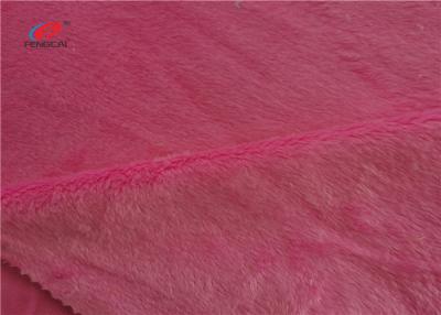 China 100 polyester superzacht velboa gebreide gladde solide minky speelgoed pluisstof Te koop