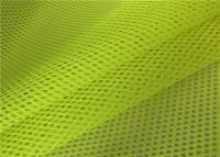 China 100% Polyester Reflective Fluorescent Mesh Fabric 150cm Width 120gsm for Safety Vests for sale