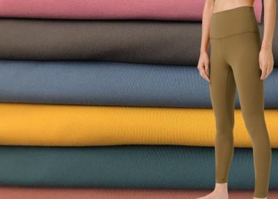 Cina Strappo spazzolato molle del tessuto dell'elastam del poliestere di yoga di Microfiber resistente in vendita