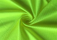China 100% Polyester Fluorescent Green Reflective Fabric 150cm Width Warp Knitted Safety Vest Material for sale