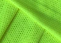 China 100% Polyester Fluorescent Green Reflective Fabric 150cm Width Warp Knitted Safety Vest Material for sale