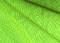 China 100% Polyester Fluorescent Green Reflective Fabric 150cm Width Warp Knitted Safety Vest Material for sale