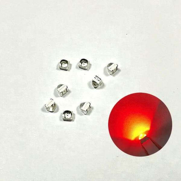 Quality Red Color 620-630nm 3528 SMD LED 4000-6000mcd Ball Head 30deg Transparent 80mW for sale