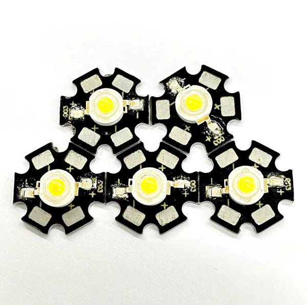 Quality Star Board Convex 1W 3000K 3200K With Pad 3.1-3.3v High Power SMD LED Warm White for sale