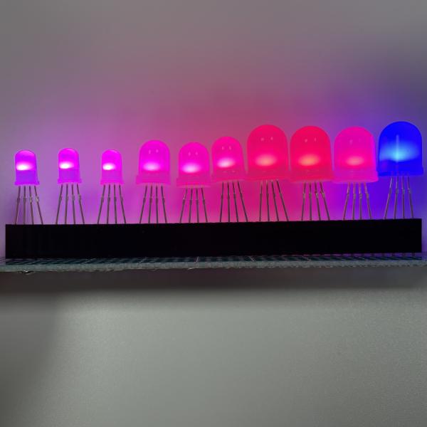 5mm GRBW Addressable LED Diode Color Changing Frosted Lens 4-In-1 SK6812 Round Head Point Control LED Diode