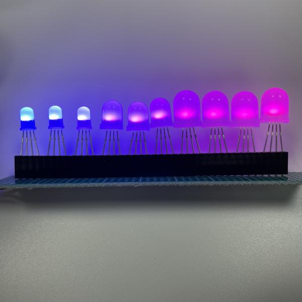 5mm GRBW Addressable LED Diode Color Changing Frosted Lens 4-In-1 SK6812 Round Head Point Control LED Diode