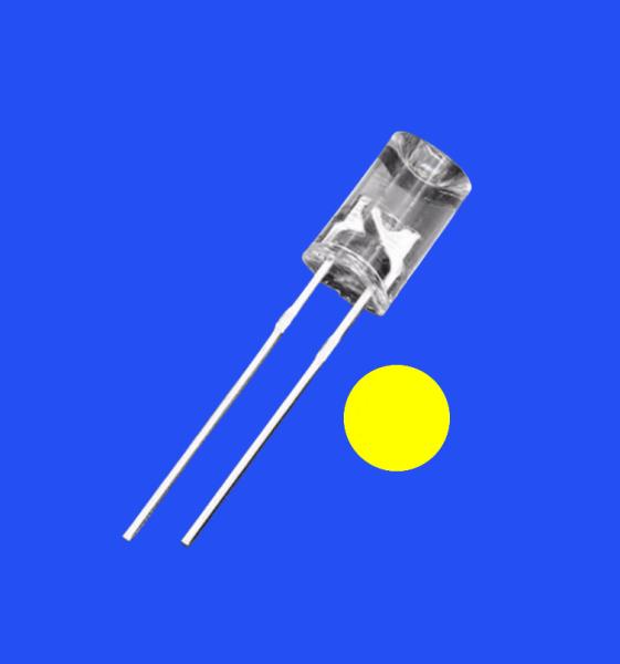 Quality 5mm 1.0Hz 1/2 Duty Cycle Yellow Color 585-595nm 1200mcd 90deg Capacitor Zener for sale