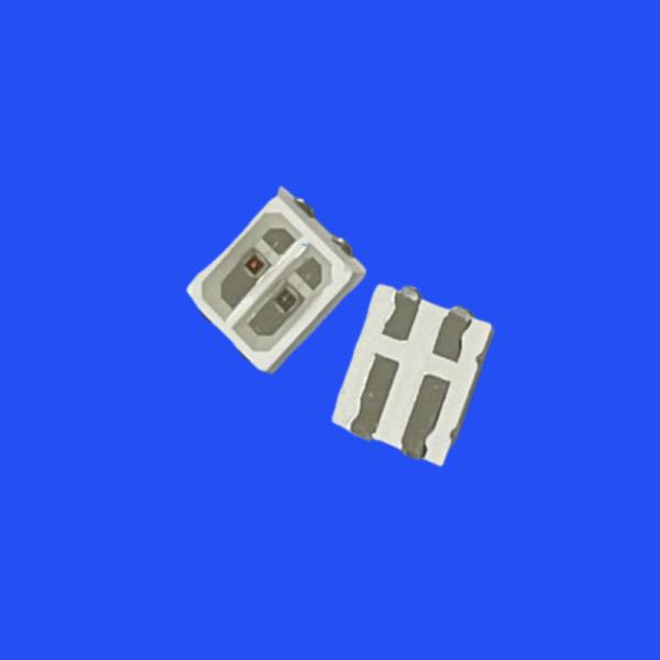 2835 SMD Dual Chip Phototherapy LED Deep Red 660nm & IR 850nm 120deg Beam Angle Flat Clear Lens
