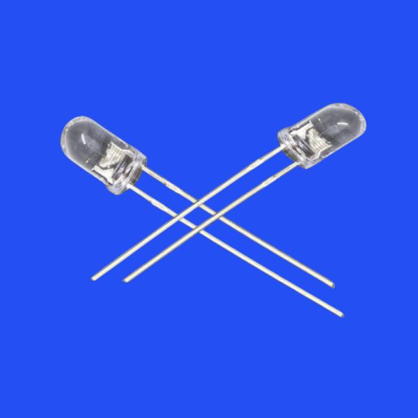 Quality Flashing LED 5mm 3.0Hz 1/6 Duty Cycle Red Color 620nm 1200mcd Round Clear Lens for sale