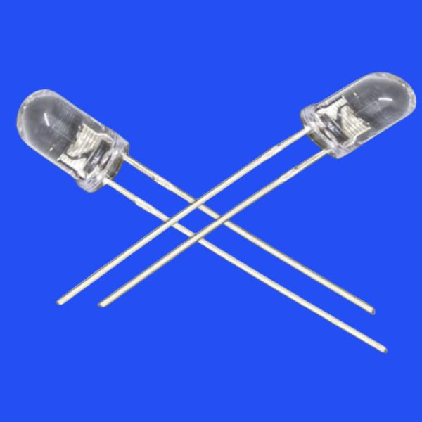 Quality Flashing LED 5mm 3.0Hz 1/6 Duty Cycle Warm White Color 3500K 2000mcd Round Clear for sale