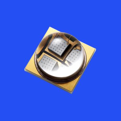 중국 7.0*7.0mm 365~370nm UV LED 다이오드 60도 맑은 렌즈 UVB LED 다이오드 판매용
