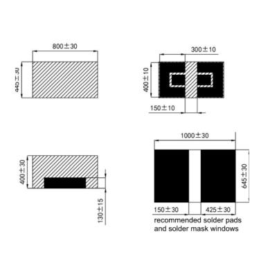 Cina 0.8x0.5x0.4mm 0805 Flip Chip Framed Auxiliary Electrode CSP LED per schermi esterni in vendita