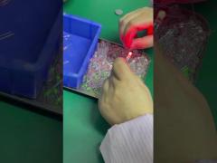 Traffico Rosso Colore 620nm 45deg 12000mcd Gold Wire Round con Flange 5mm LED Per Outdoor