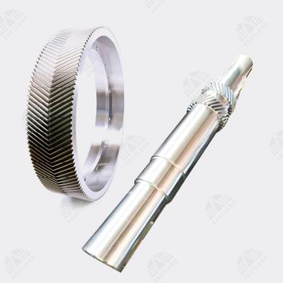 China Pinion Shaft and Bull Gear for Triplex Mud Pump Power End for sale