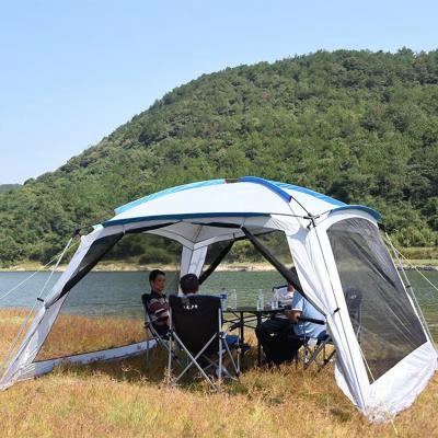 China Tende di campeggio multiple ricoprenti d'argento della stanza 210D W/P 2000mm una tenda impermeabile di 6 uomini for sale