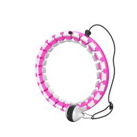 China Smart Digital Count Hula Hoop Non Drop Adjustable Size 24 Sections ABS Silicone for sale