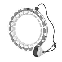 China Smart Digital Count Hula Hoop Non Drop Adjustable Size 24 Sections ABS Silicone for sale